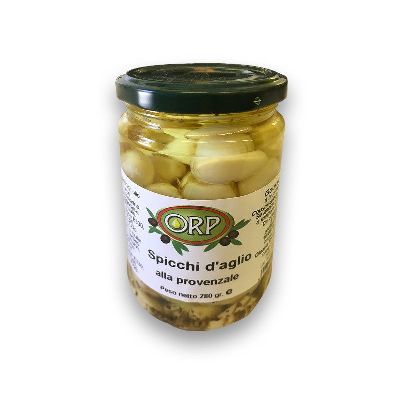 Spicchi d'aglio alla provenzale - 280 gr. – Olearia Riviera di Ponente